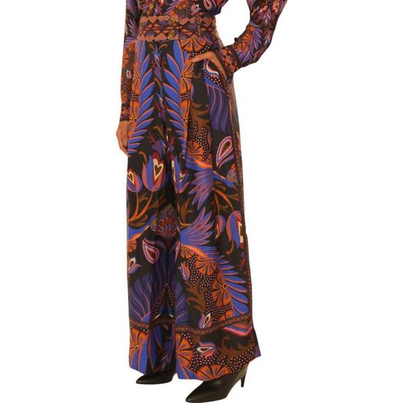 FARM Rio | Pants & Jumpsuits | New Farm Rio Heart Forest Wide Leg Pants ...
